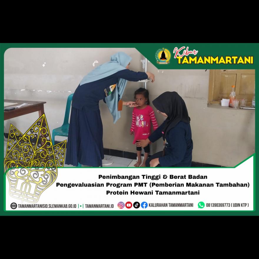 Penimbangan Tinggi dan Berat Badan Program PMT Protein Hewani ...